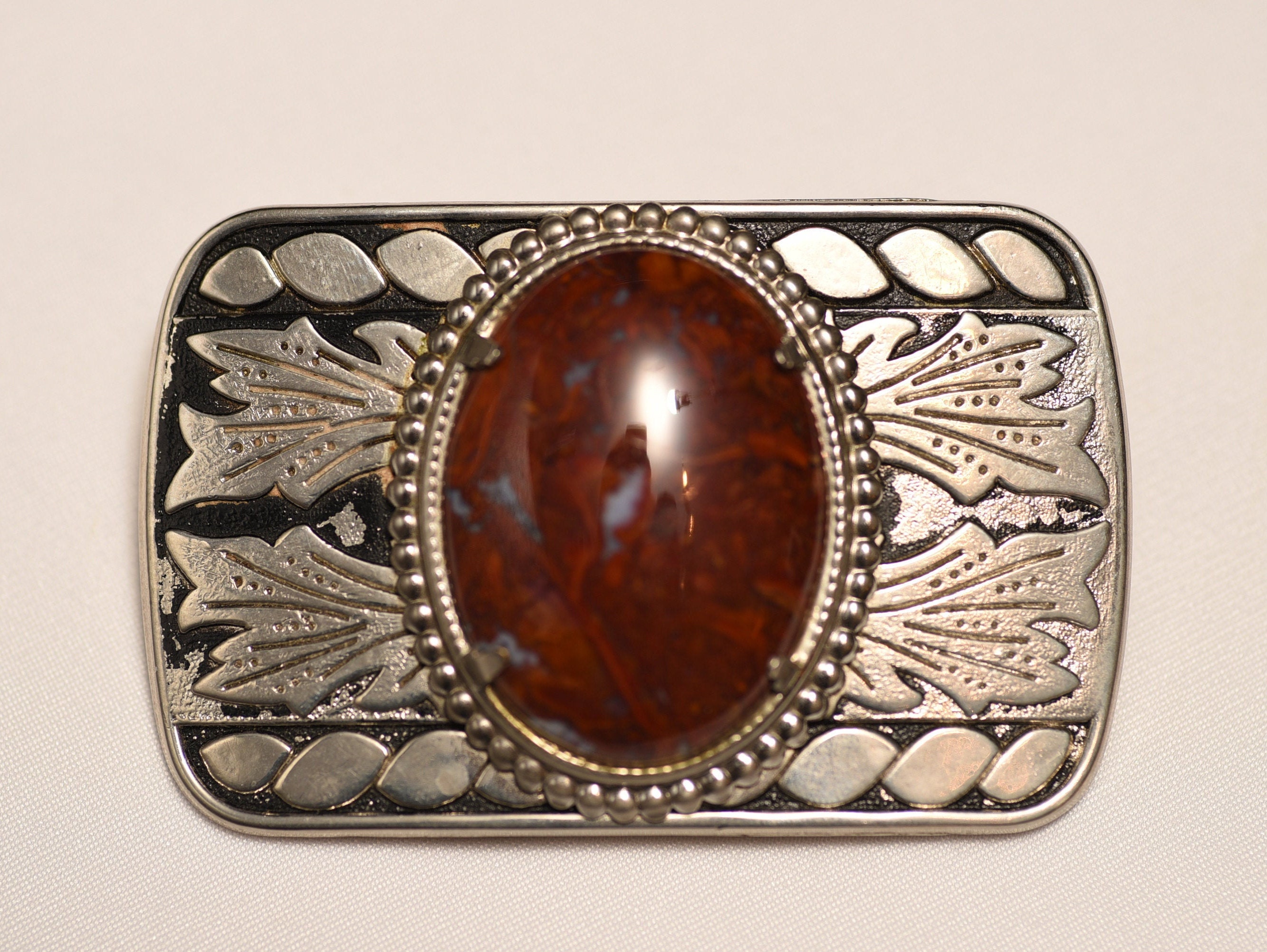 Gemstone Belt Buckle Natural Stone Vintage Belt Buckle - Etsy