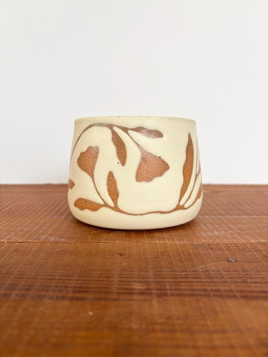 Floral Ginkgo Mug White 16 Oz - Etsy