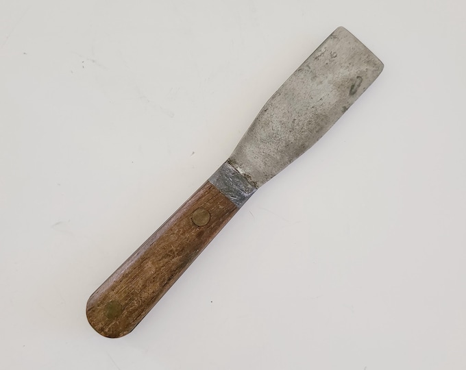 Vintage Circa 1980's Putty Knife/paint Chipper, Full Tang, Brass Pins ...