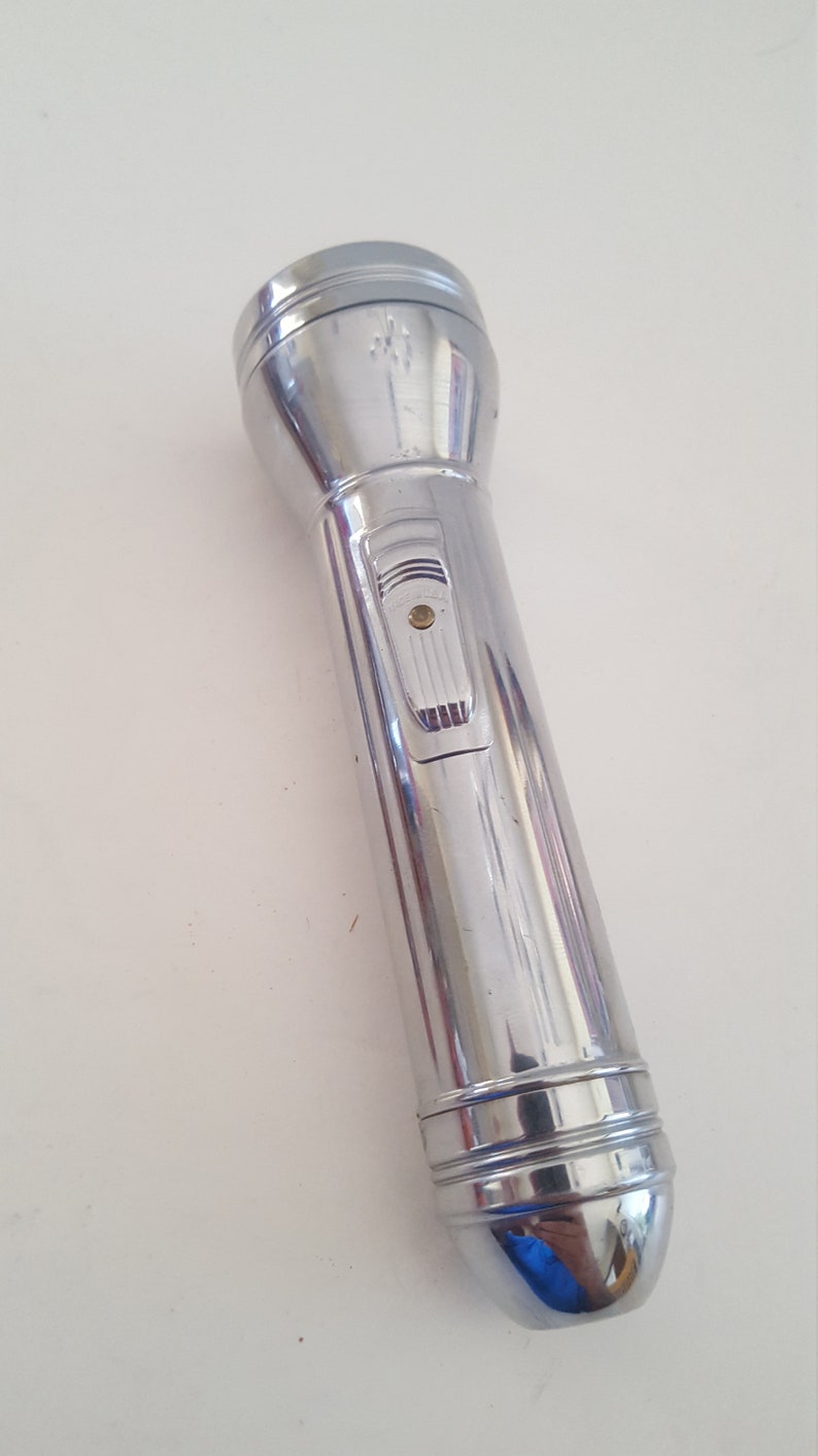 Vintage Unmarked USA Made Baby C Cell Flashlight With Glass - Etsy