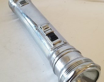 Vintage Circa Late 1930's Burgess Flashlight, 2 D Cells Not Included ...