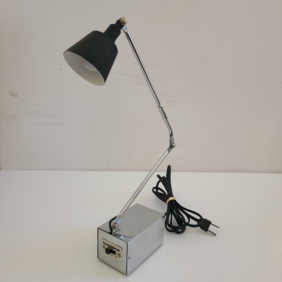 Vintage 60's Tensor No.5975 Cantilever Desk Lamp, 12 Volt No 1133 Bulb ...