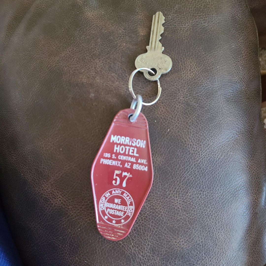 Vintage Morrison Hotel Key Tag: Phoenix, AZ - Room 57 With Antique Key ...