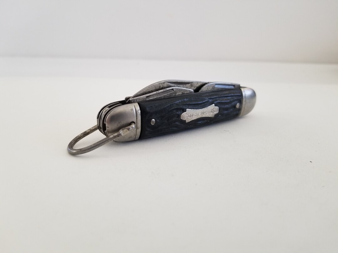 Vintage 1960's Colonial Forest Master Camping Knife, Utility, Four ...