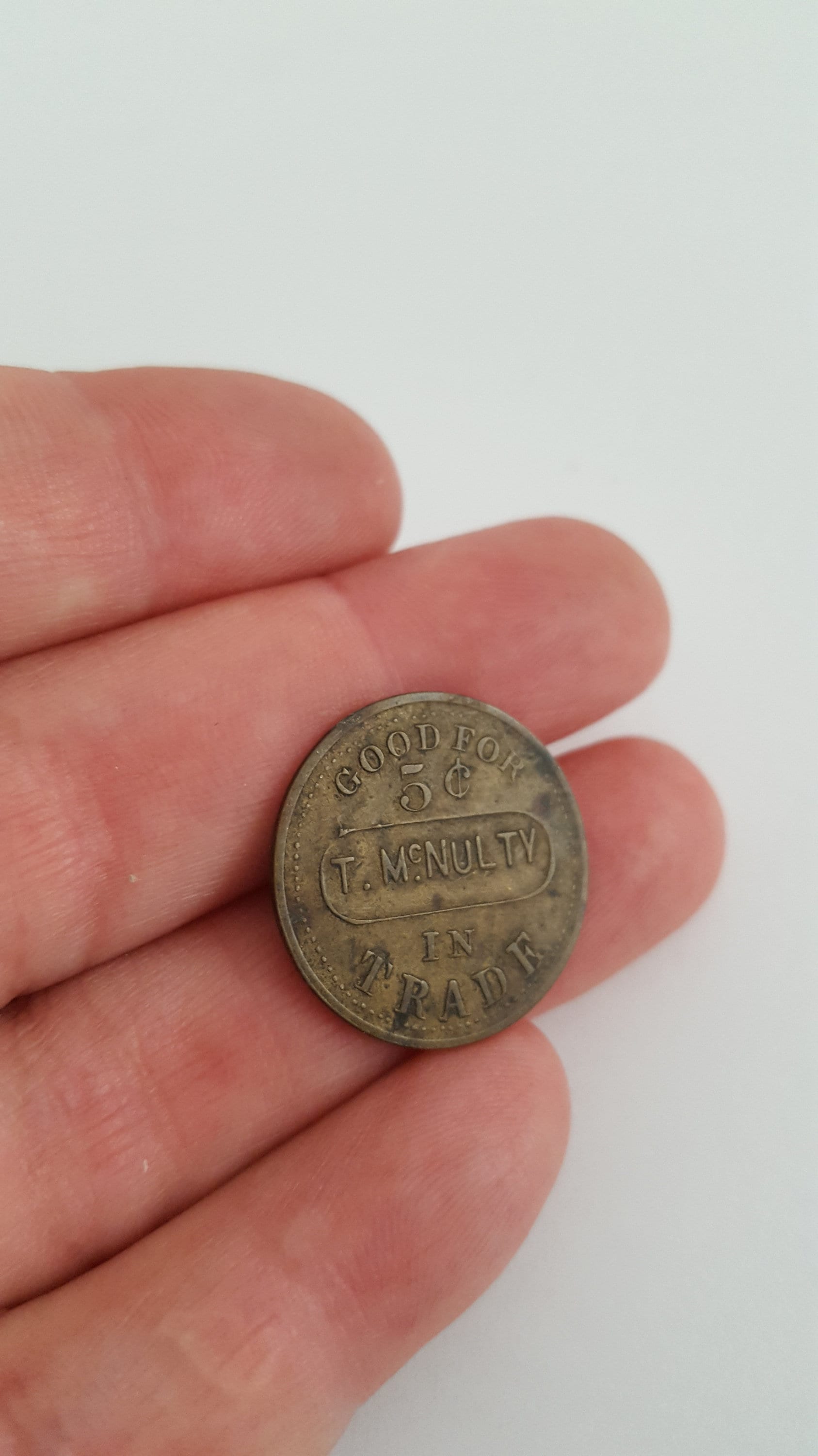 Antique Circa 1890's 5 Cent Trade Token the Brunswick - Etsy