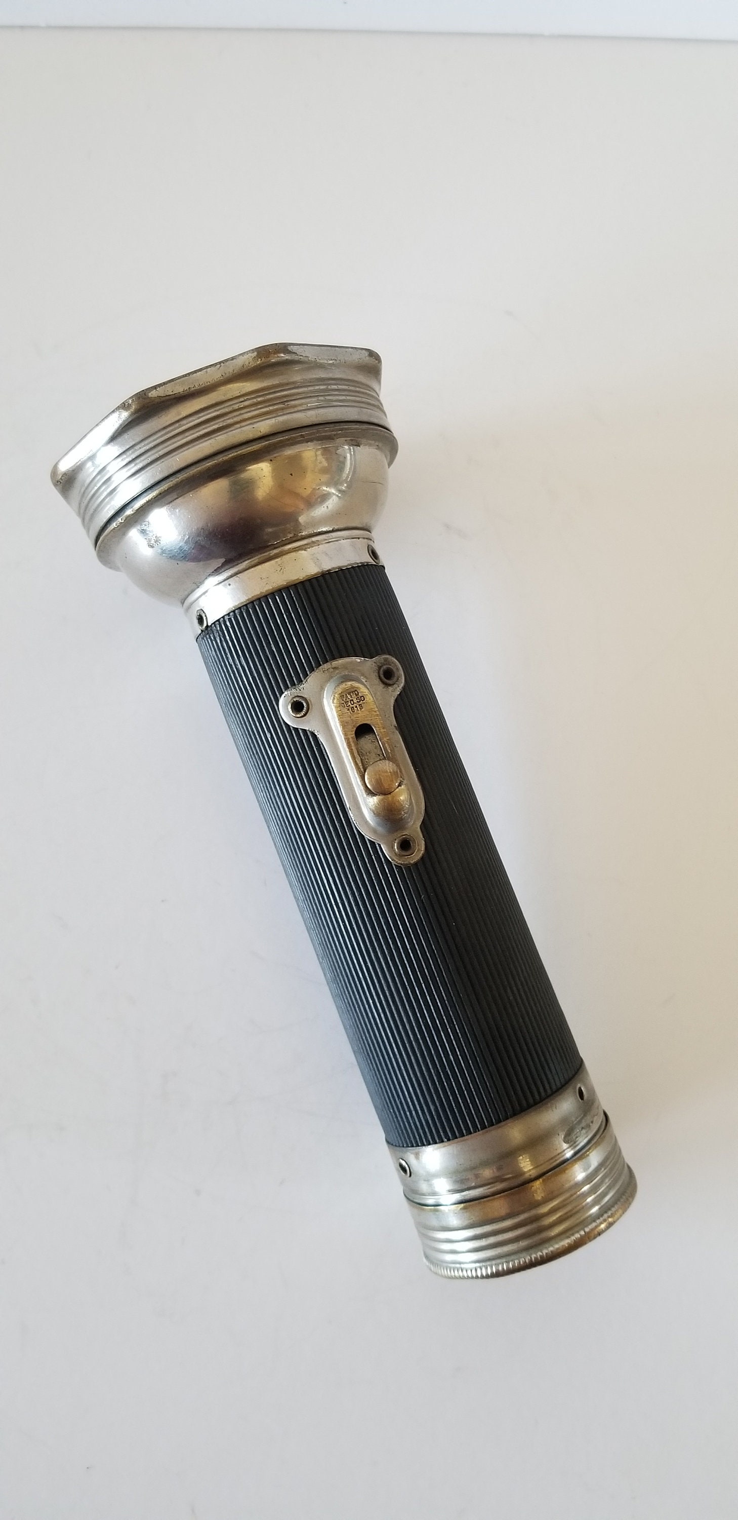 Antique Circa 1917 French "ray-o-lite" Flashlight Vulcanite Case, Flat ...