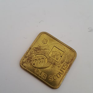 Vintage 1980 50 Year Anniversary of the Cub Scouts of America Brass ...