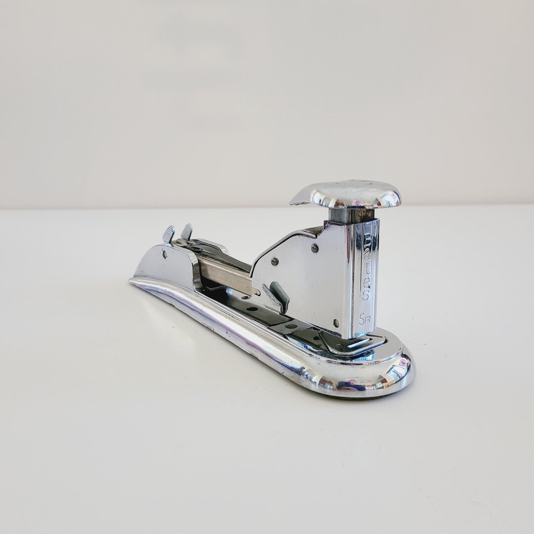 Vintage 1950's Bates Sr. Chrome Stapler: Full Size Office Decor - Etsy