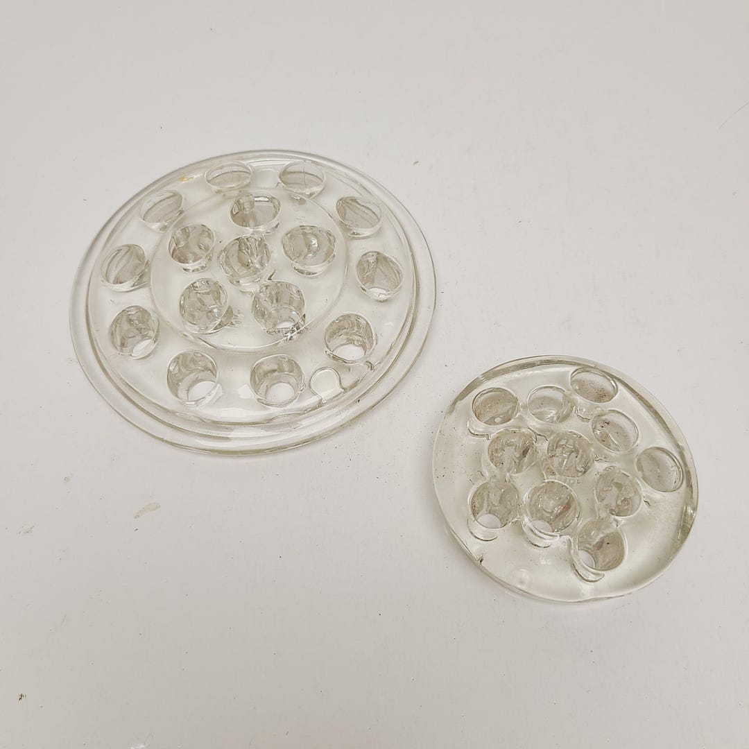Vintage Glass Flower Frogs: Floral Arranging, 5" & 3" - Etsy