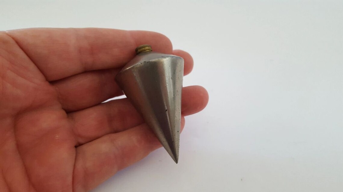 Vintage 1950's Cast Steel Plumb Bob With a Nickel Finish - Etsy
