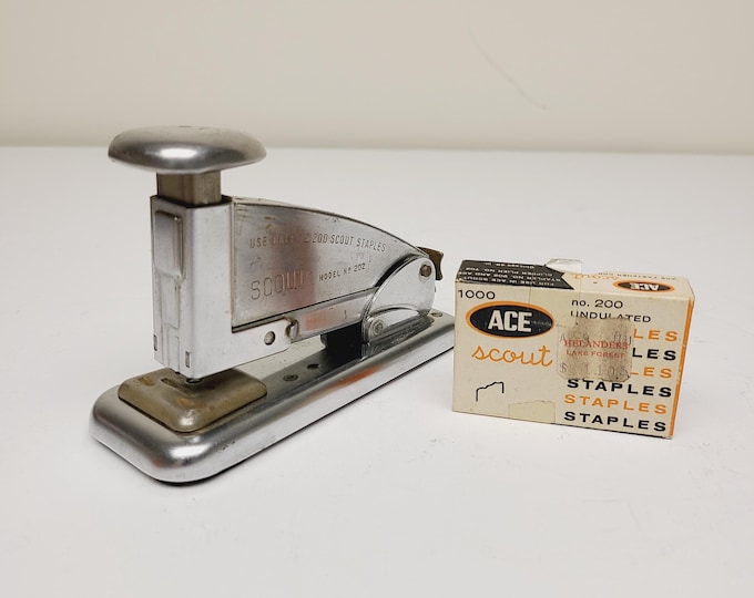 Vintage Art Deco Design Ace Fastener Pilot Model 404 Stapler, Ace ...