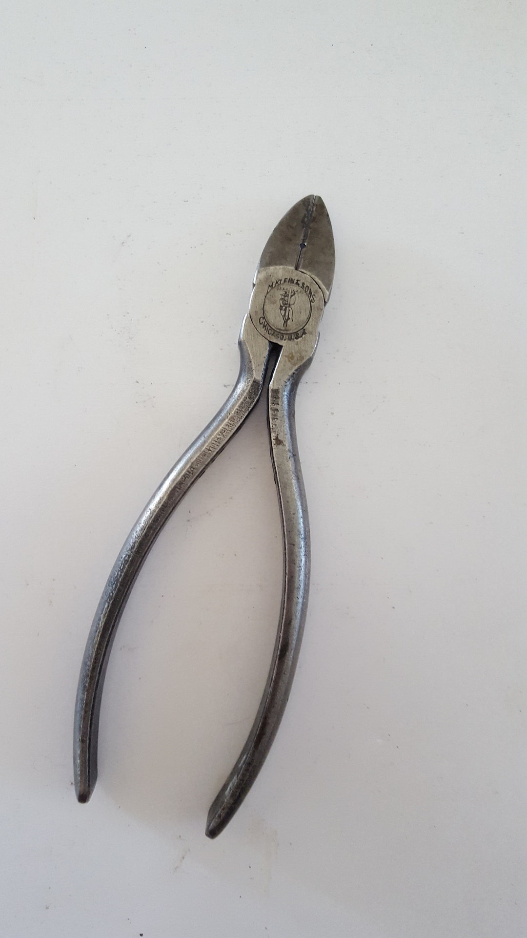 Vintage 1953 Klein Tools 6" Side Cut V Wirecutters, Estate of Illinois ...