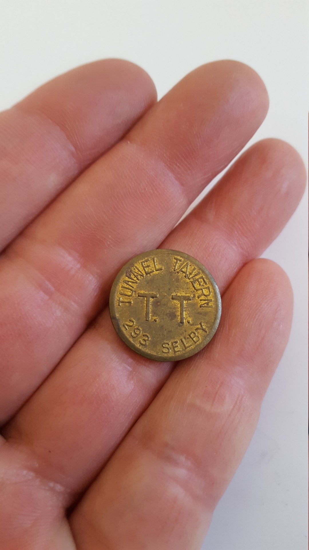 Vintage Circa 1930's Pinball Token From the Tunnel Tavern Located at ...