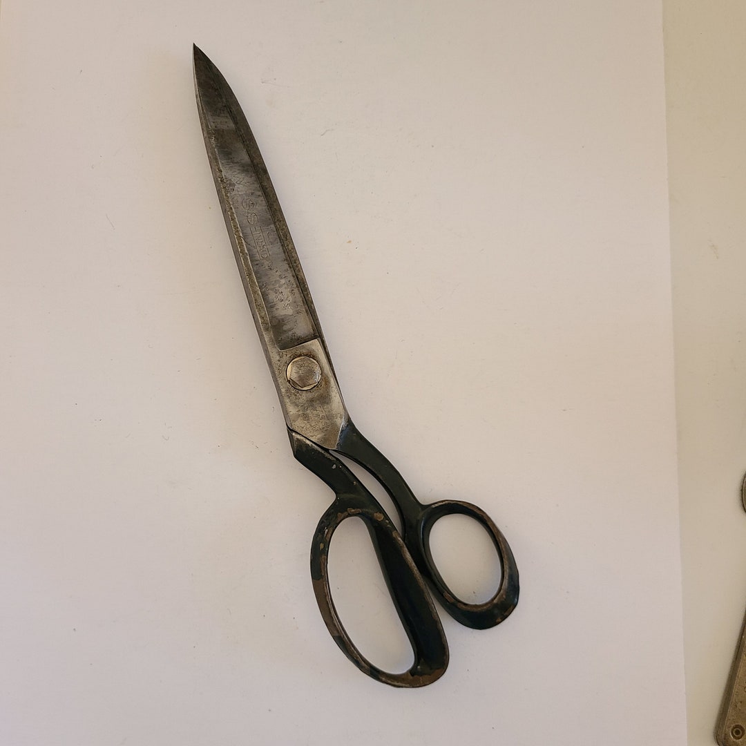 Vintage Pair of Wiss Industrial Inlaid No.22 Scissors, Upholstery ...