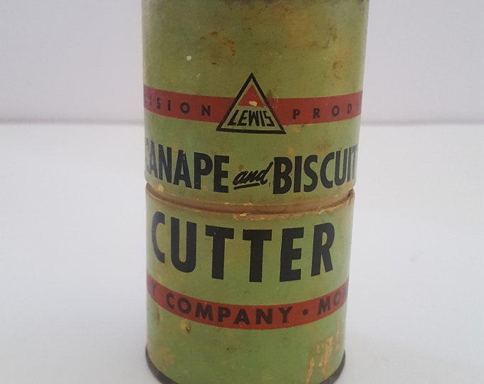Vintage 1940's Lewis Products Canape and Biscuit Cutter, Original ...