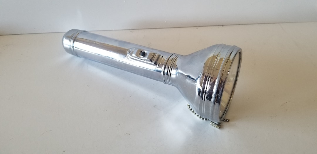 Vintage 1960's "wizard" 3 D Cell Flashlight, Mid Century Modern Design ...