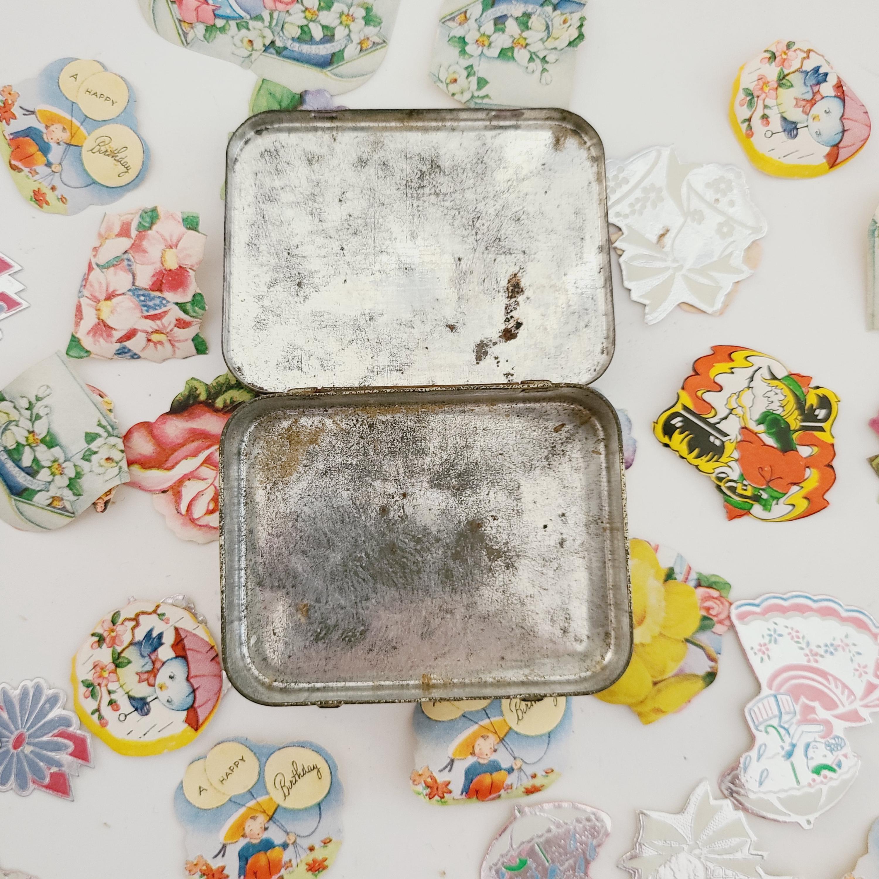 Vintage Circa 1950's to 1960's Sucrets Tin Filled With Old Gummed Back ...
