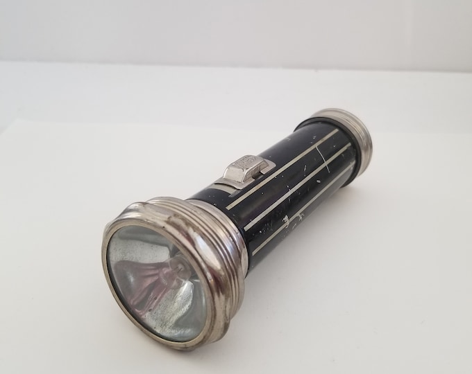 Vintage Circa Late 1930's Burgess Flashlight, 2 D Cells Not Included ...