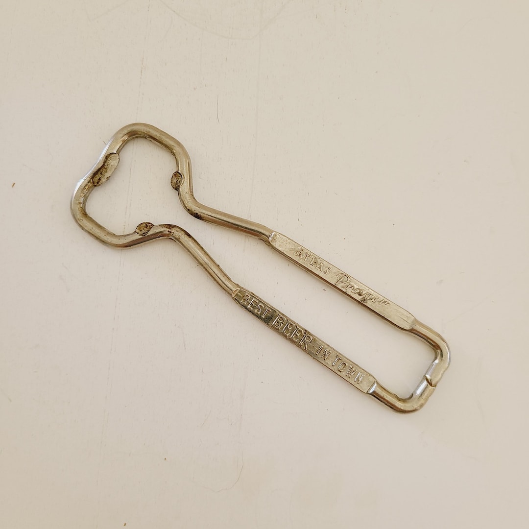 Vintage 1950's Atlas Prager Beer Bottle Opener, Wire Style Vaughan Co ...
