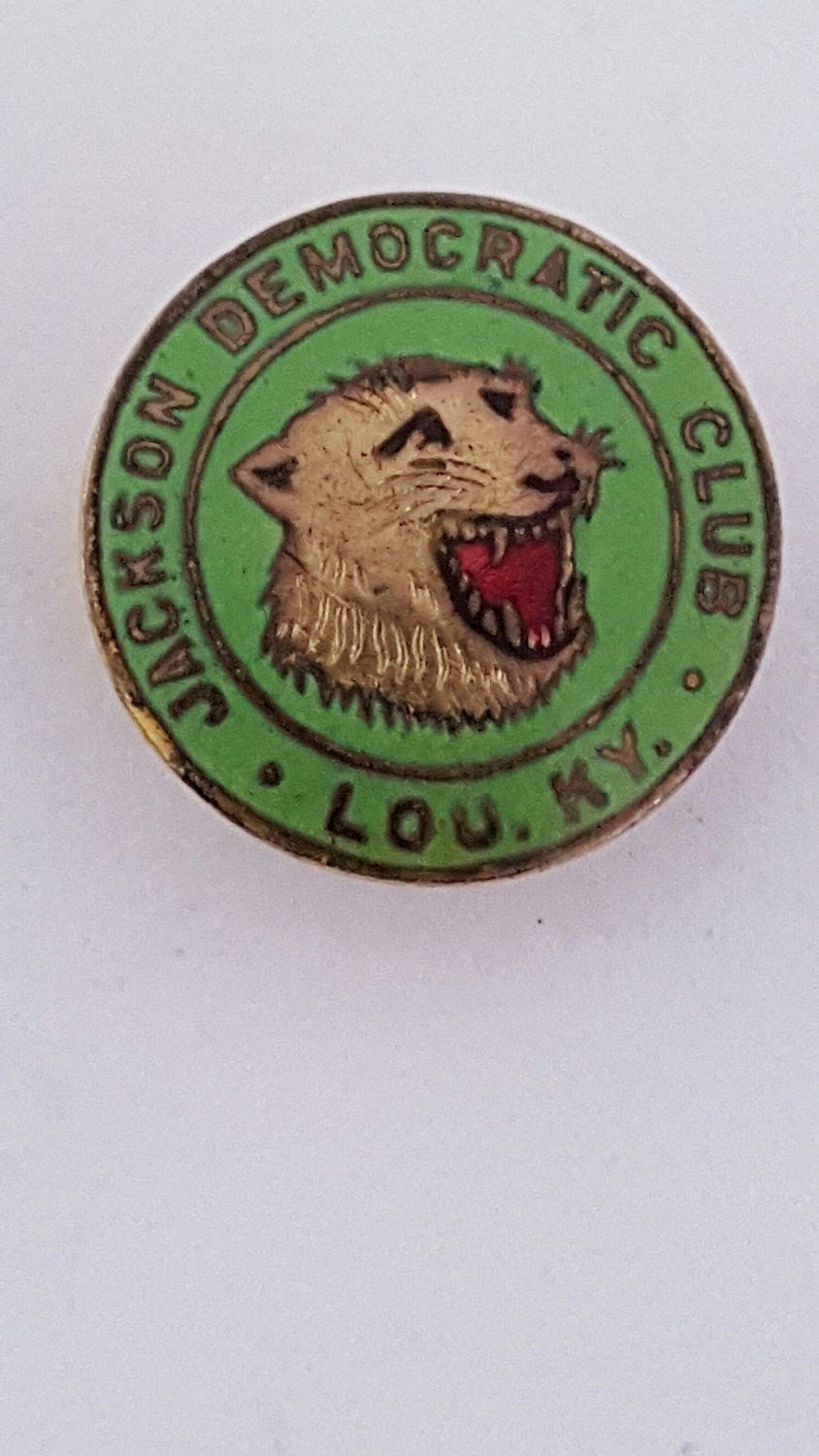 Vintage Political Lapel Button Jackson Democratic Club of | Etsy