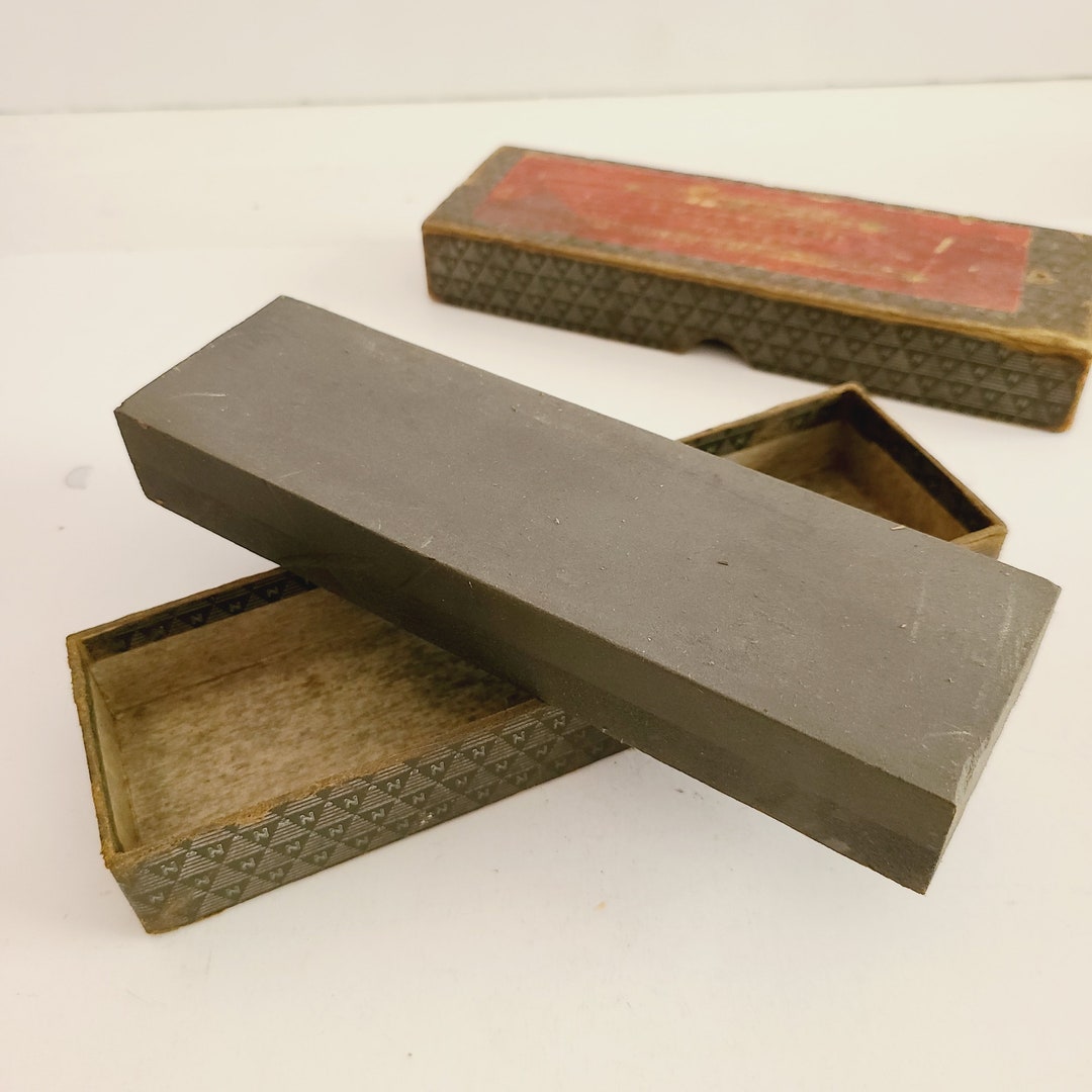 Vintage Circa 1930's Crystolon Oilstone JB 7 Garden Tool Sharpener by ...