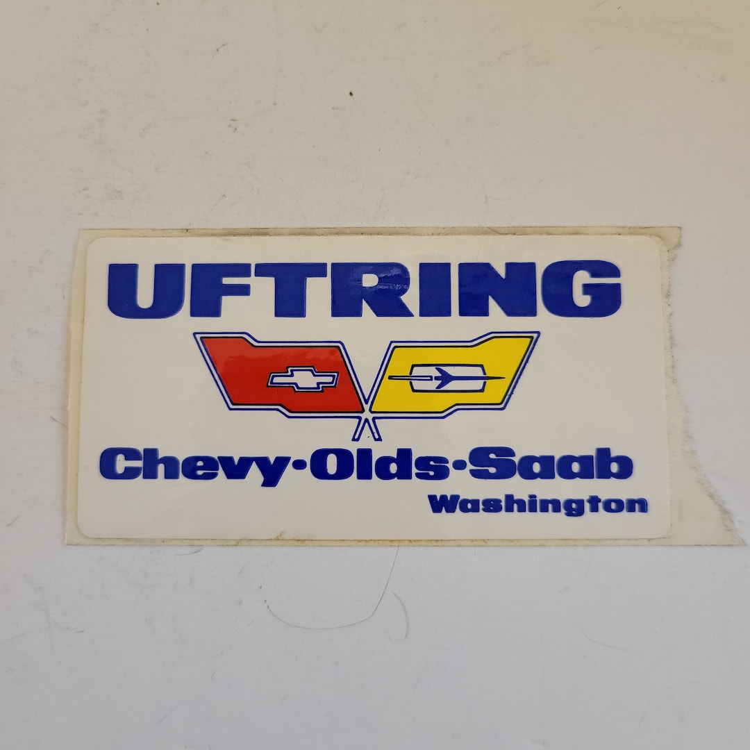 Vintage Late 70's to 80's Car Dealership Sticker, Original Sticker Not ...