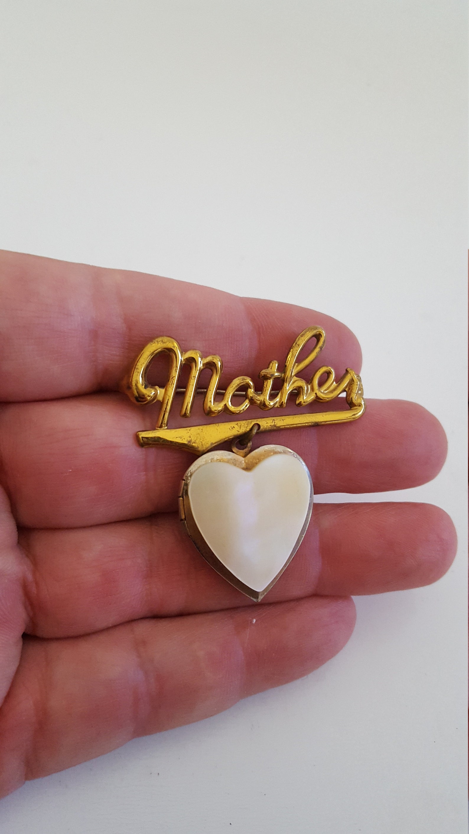 Vintage Circa 1950's to 1960s mother Pin Heart - Etsy