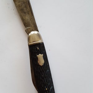 Vintage circa 1950's USA pocketknife with black plastic | Etsy