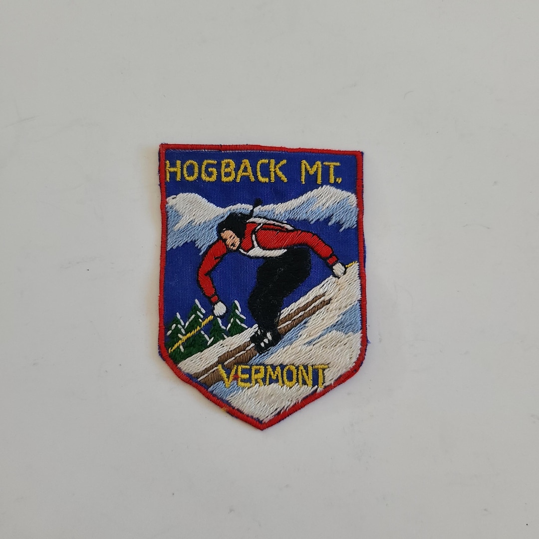 Vintage C1960's Hogback Mountain Vermont Ski Resort Embroidered Patch ...