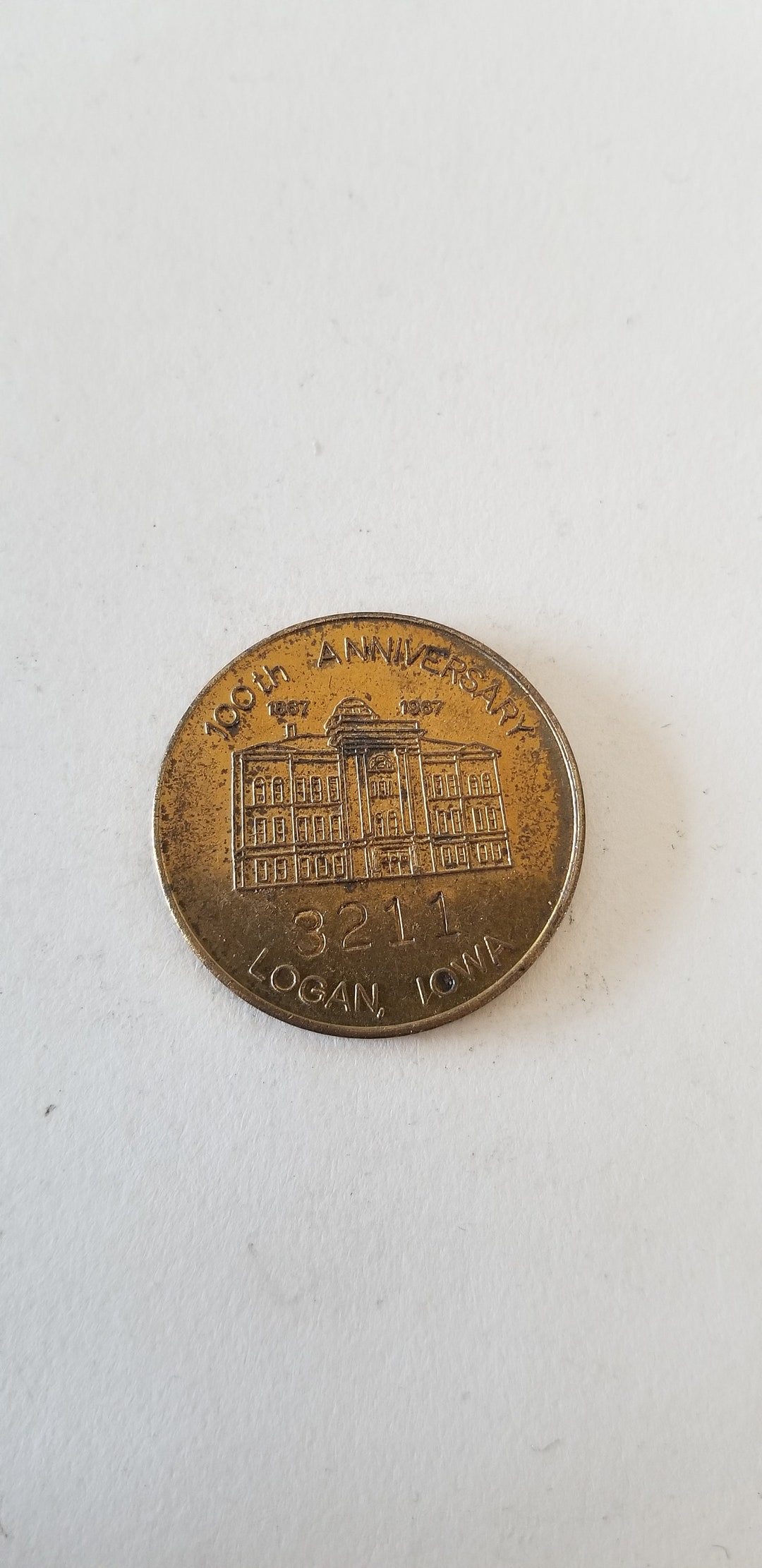 Vintage 1967 100th Anniversary of Logan, Iowa Souvenir Half Dollar for ...
