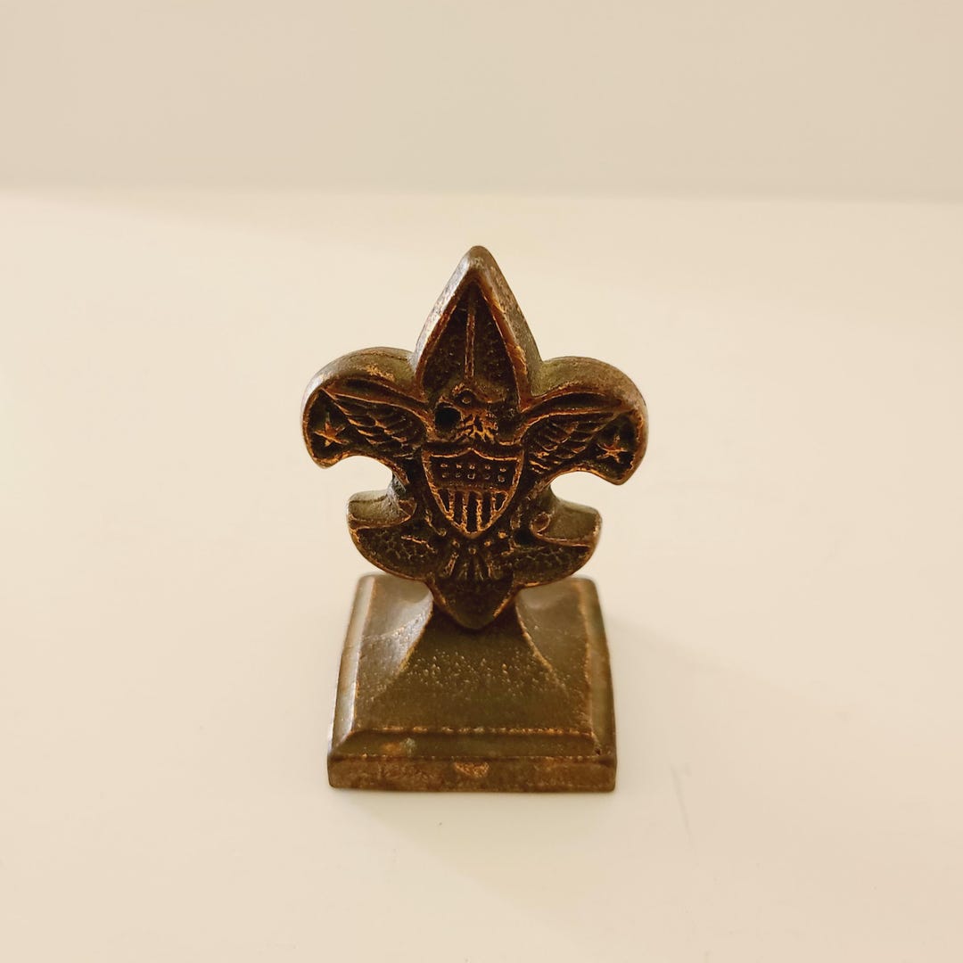 Vintage Circa 1940's Boy Scouts of America Paperweight Cast-iron Metal ...