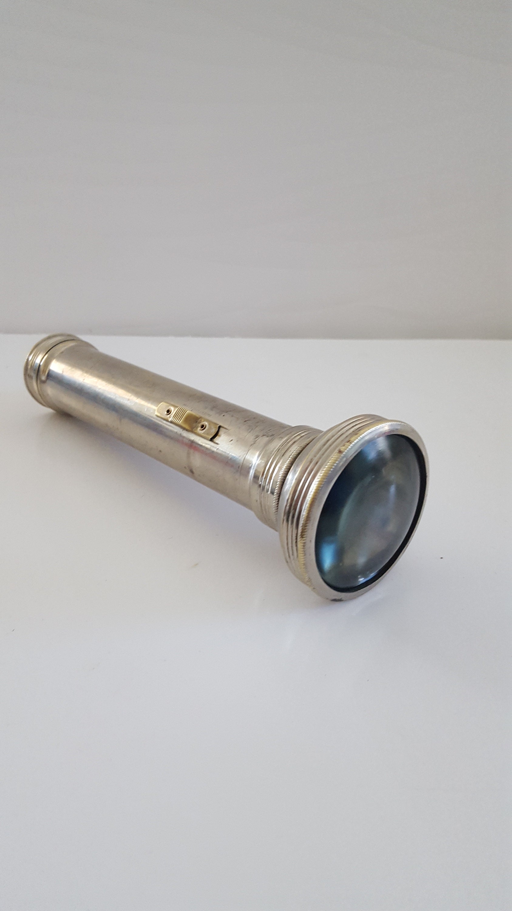 Antique 1917 French Ray-o-lite Nickel Plated Flashlight - Etsy