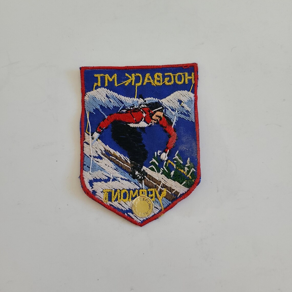 Vintage C1960's Hogback Mountain Vermont Ski Resort Embroidered Patch ...