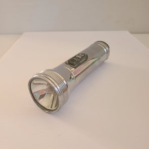 Vintage 1950's Kwik-lite Chrome Flashlight With Ring Hanger - Etsy