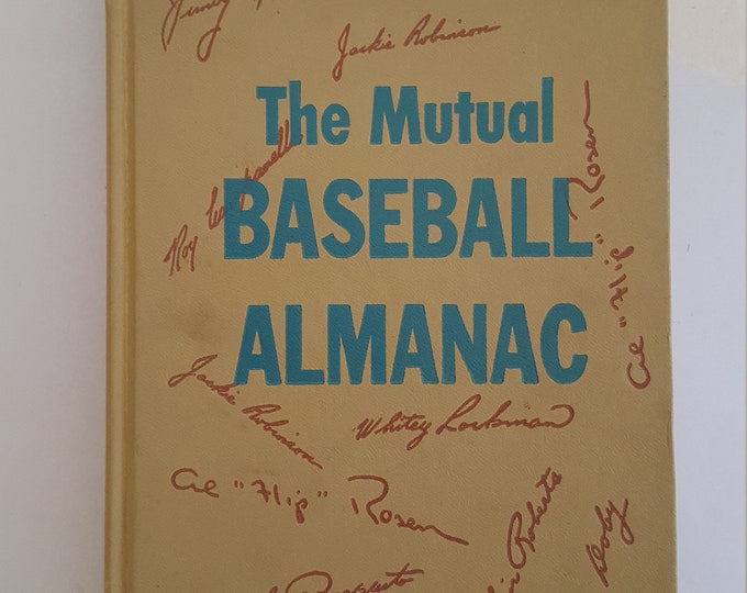 Vintage 1954 the Mutual Baseball Almanac by Roger Kahn and AL Helfer No ...