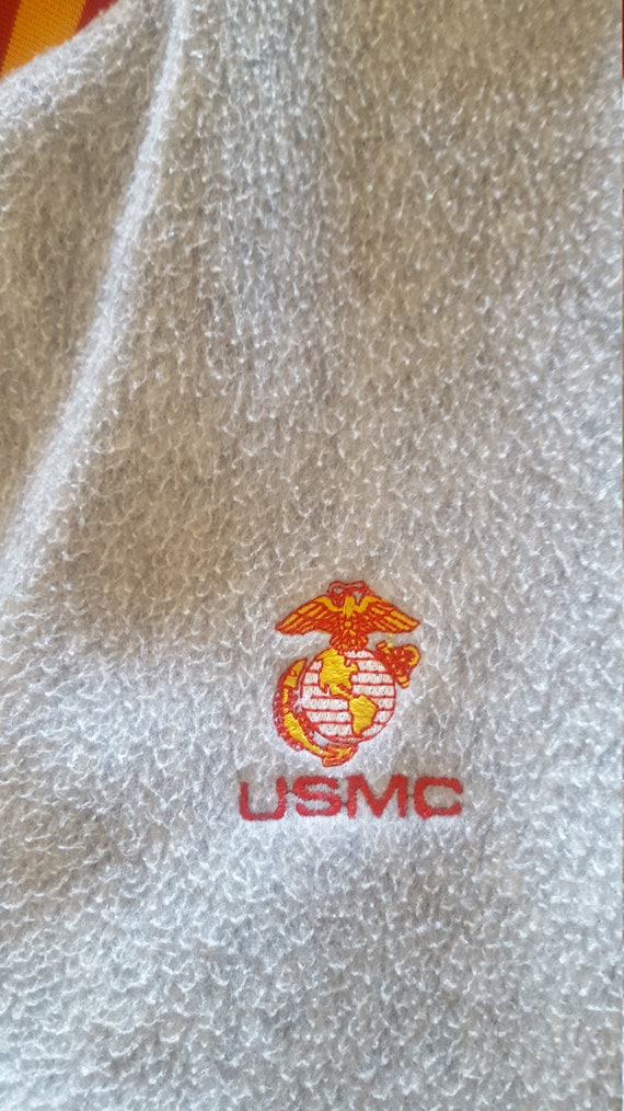 Vintage circa 1980's USMC satin sleeve jacket by Arte… - Gem