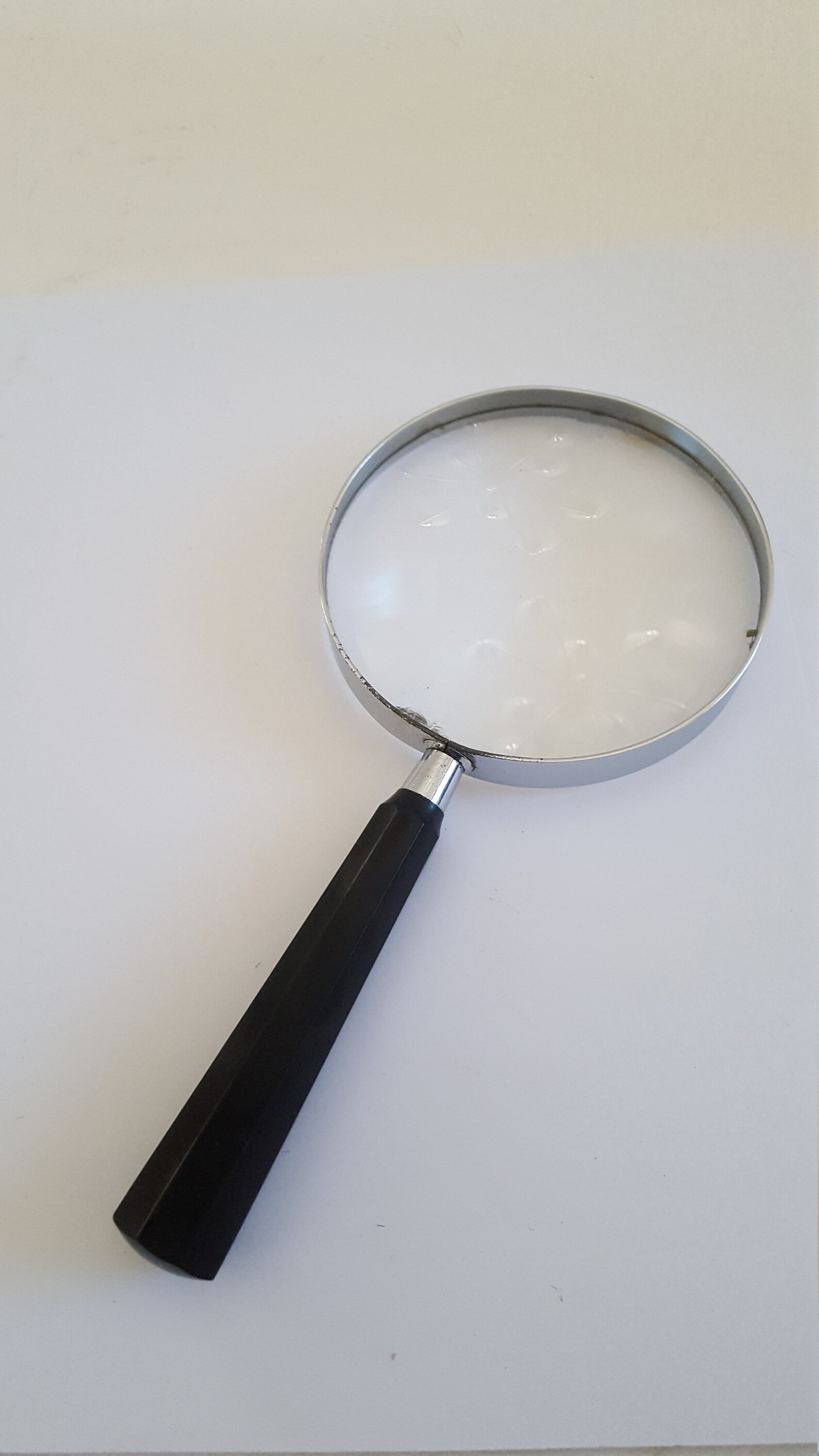 Vintage Heavy Chromed Brass Framed Magnifying Glass Used | Etsy