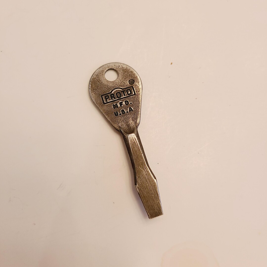 Vintage 1963 Proto USA Keyring Screwdriver: Advertising Collectible - Etsy