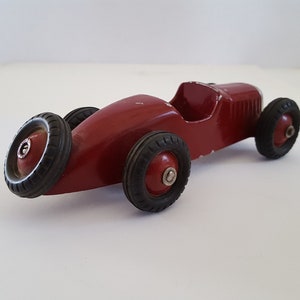 1930's Vintage Boat-tailed Race Car, Aluminum Body, Painted Red With ...