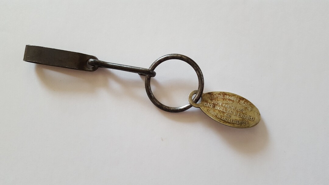 Antique Lost and Found Key Fob, Dates to Early 1920s, New Jersey ...