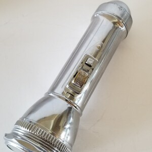Vintage 1930's Art Deco Design Lightmaster Flashlight, Nice Chromed ...