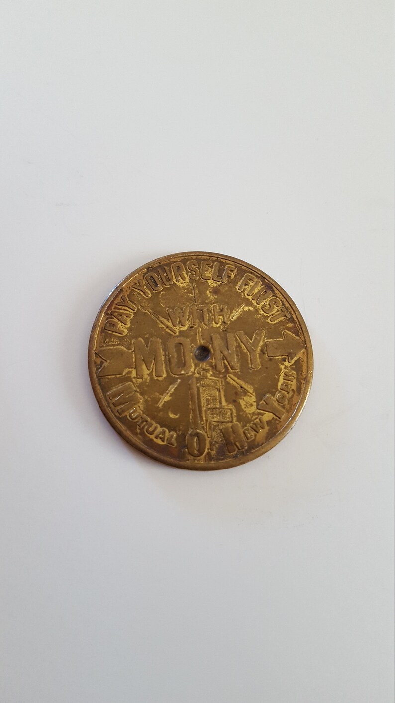 Vintage 1940's spinner Token Who Pays Mutual - Etsy