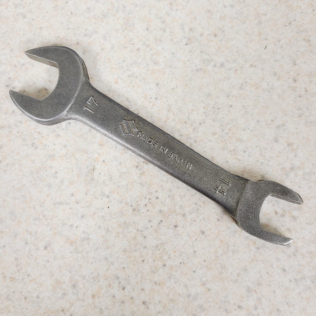 Vintage 1970's Suzuki Motorcycle Tool Kit Open End Wrench 14mm/17mm ...