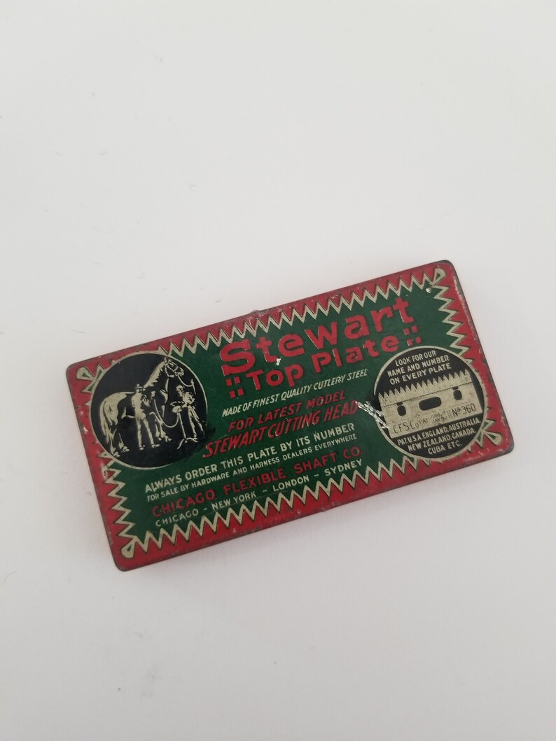 Antique Circa 1895 stewart Top Plate Clipper Blade - Etsy