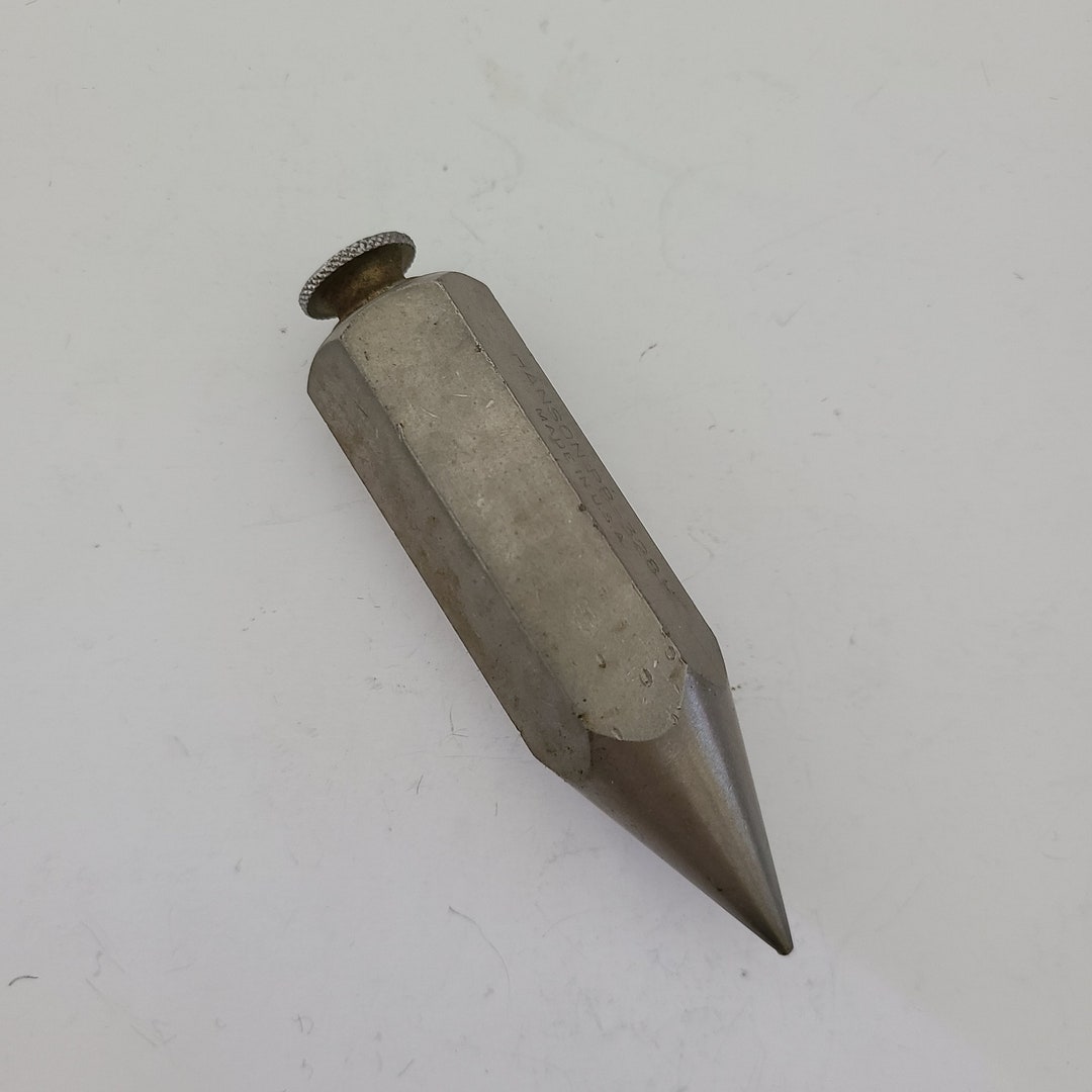 Vintage Circa 1960's Hanson PB-328H Plumb Bob Made in USA 4.6 Oz Size ...