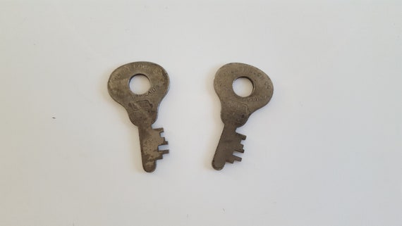 Antique Circa 1905 Pair of Matching Padlock Keys Miller Lock | Etsy