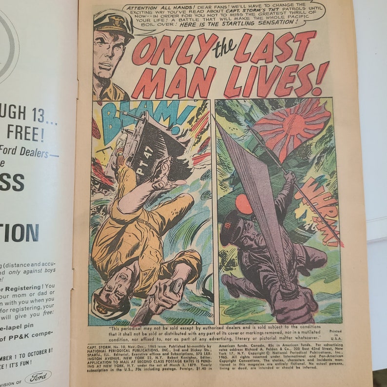Vintage DC Comics Capt. Storm Lot: Issues 7, 8, 10 (1965) - Etsy