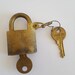 Vintage Circa 1960's to 1980's Brass US Navy Sea Bees Padlock, American ...
