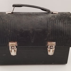 Vintage 1960's Blue Collar Workman Lunch Box With Pint - Etsy