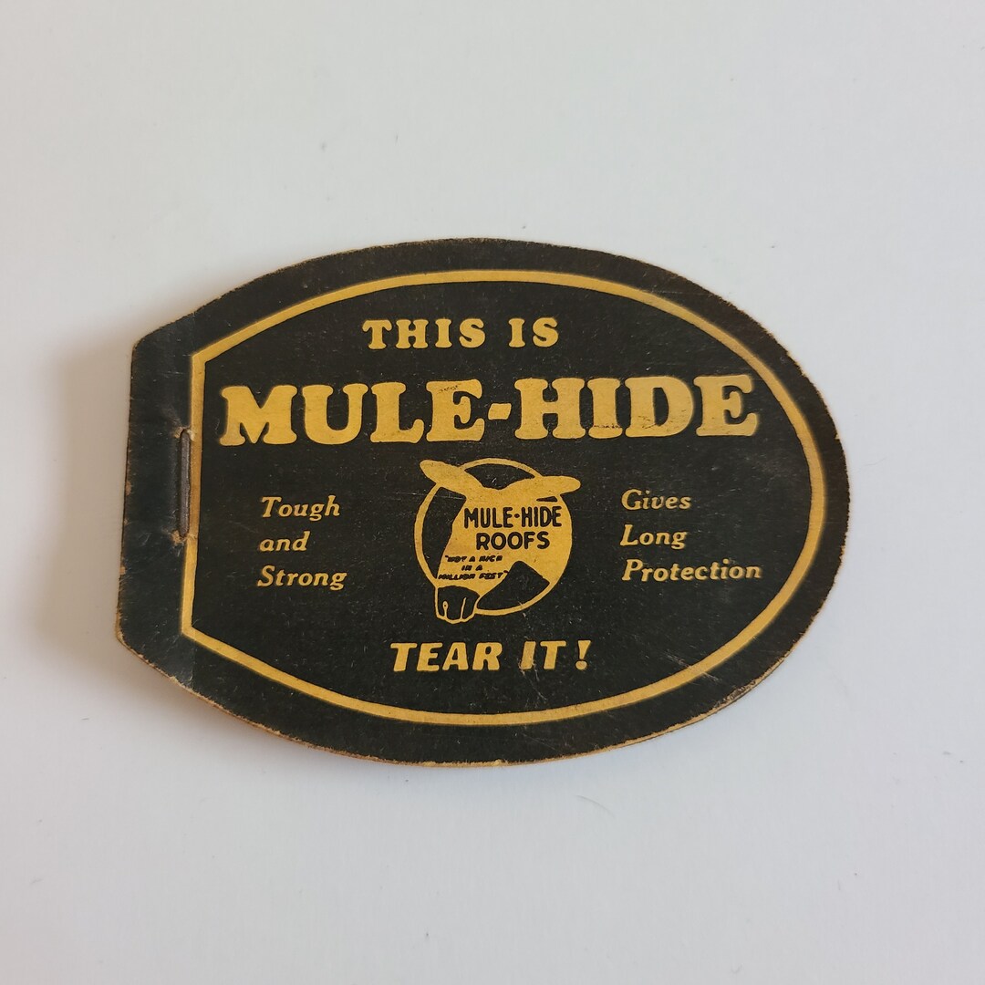 Vintage Circa 1930's Advertising Sample and Booklet Mule-hide Roofs ...